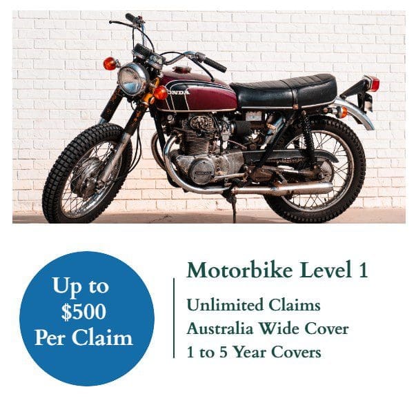 The Motorbike Level 1, 36 month mechanical breakdown cover
