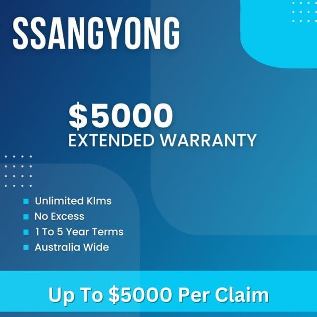 SsangYong 5000 Extended Warranty - Up To $5000 Per Claim